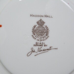 Minton Haddon Hall Rare Antique Old Stamp SET Cup, Saucer, Sugar Bowl ...