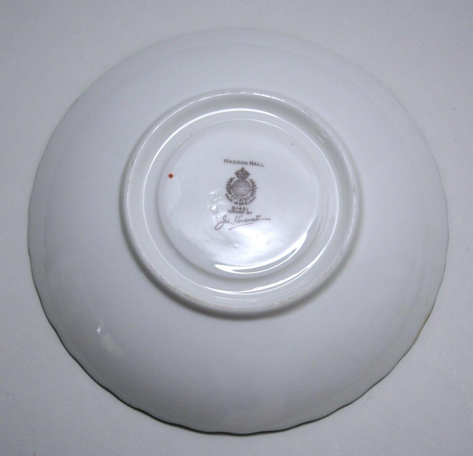 Minton Haddon Hall Rare Antique Old Stamp SET Cup, Saucer, Sugar Bowl ...