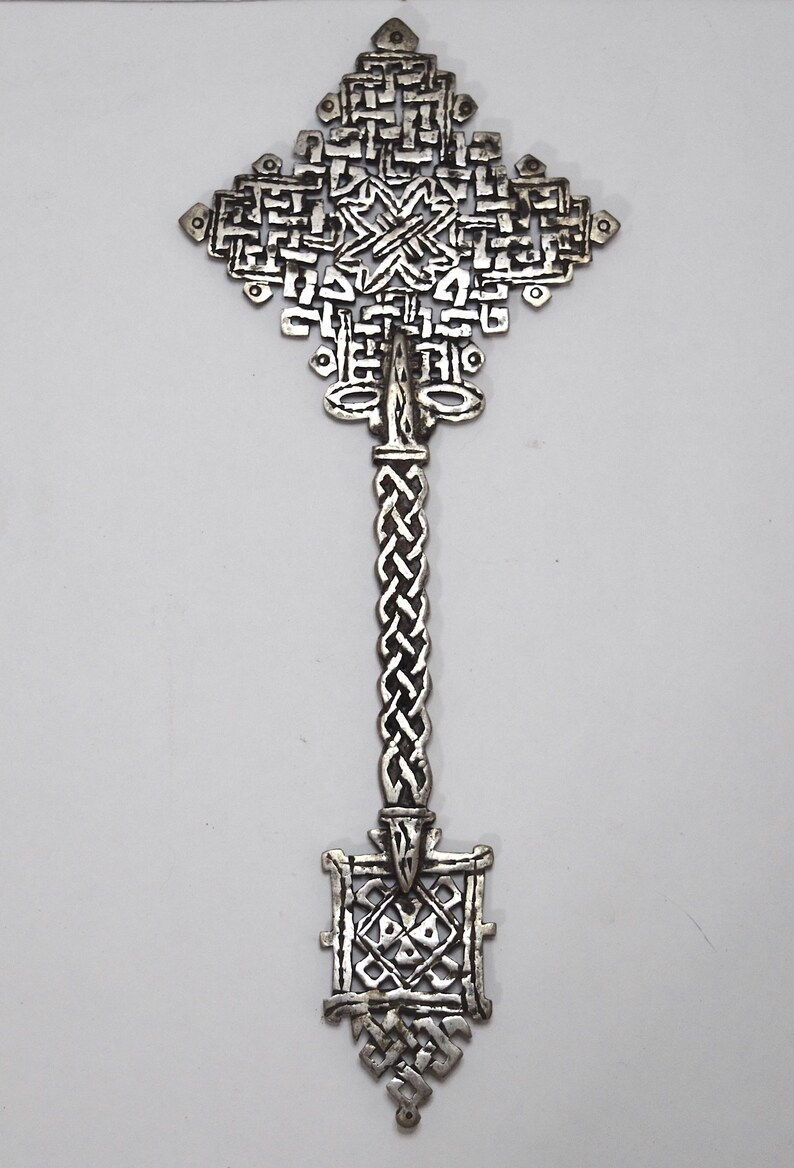 Handcrafted Ethiopian Coptic Blessing Cross Authentic Orthodox Church ...