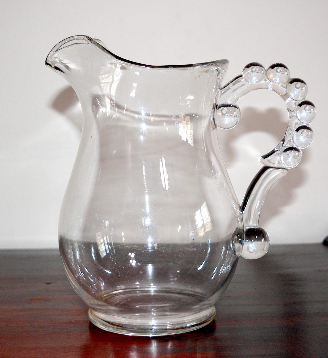 VTG Imperial Glass Candlewick Water Pitcher 9" - Etsy