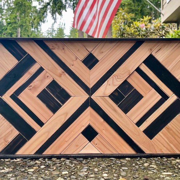Geometric Wood Wall Art - Etsy