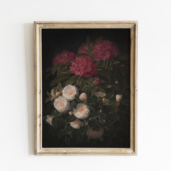 Antique Moody Oil Painting - Etsy