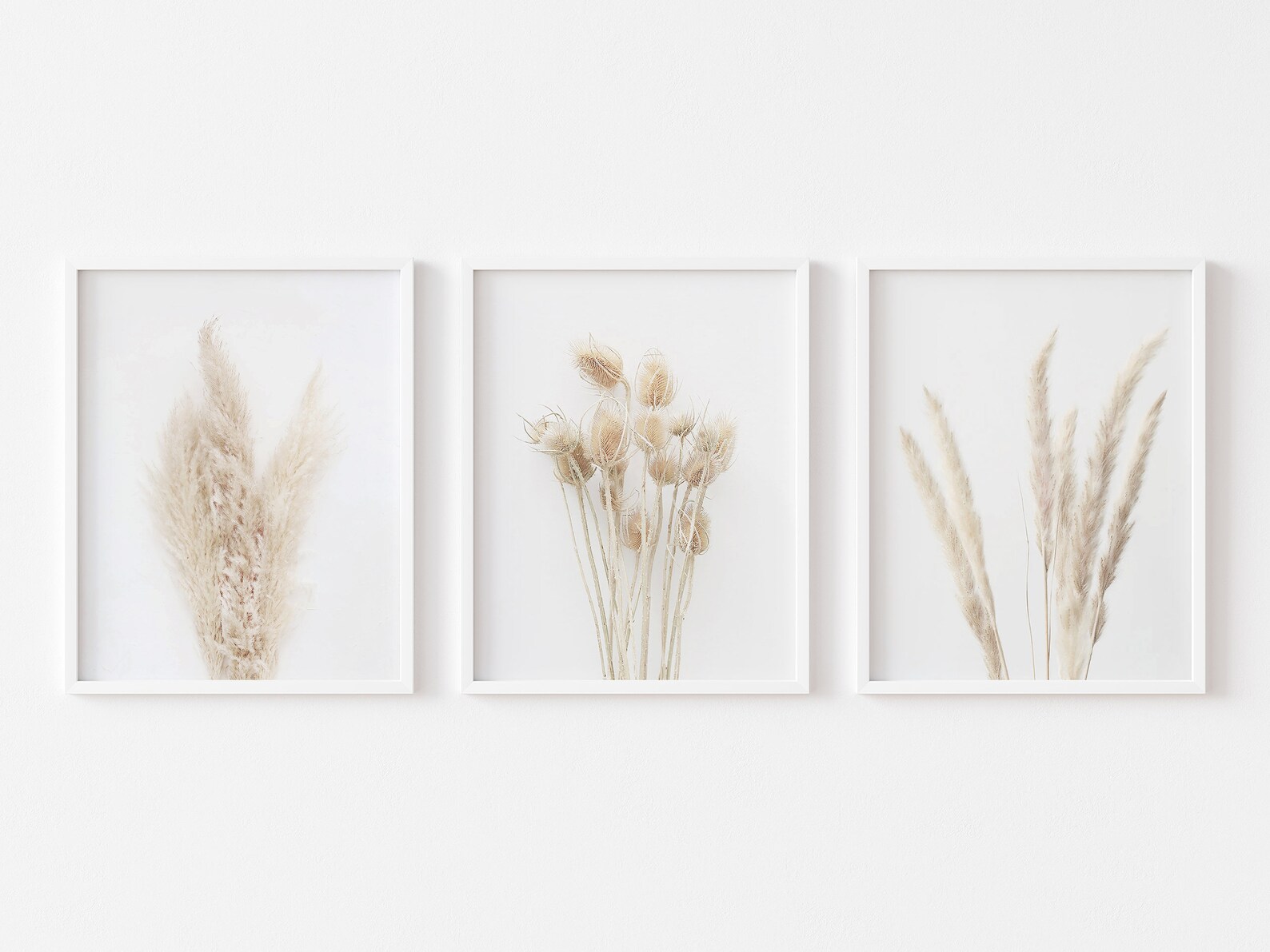 Boho Pampas Grass Print, Farmhouse Wall Art, Neutral Summer Gallery Set ...