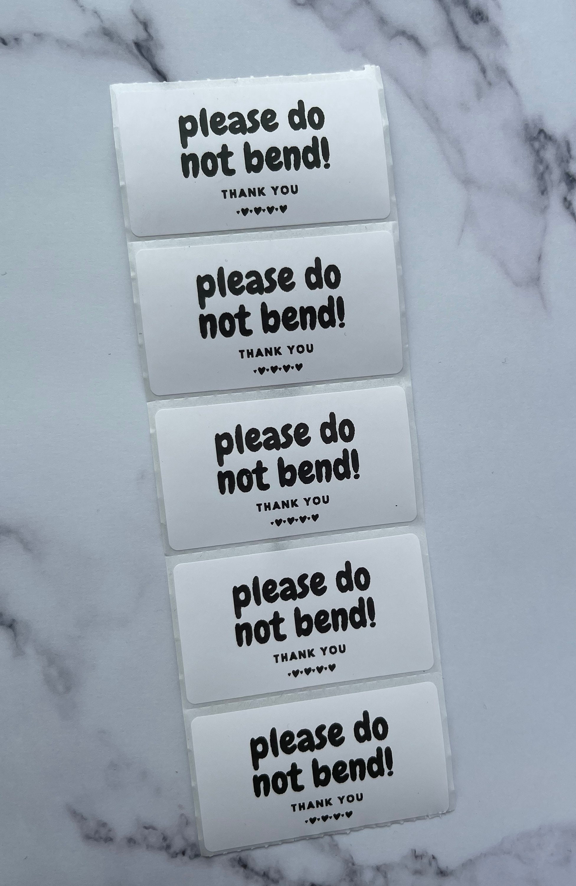 Please Do Not Bend Fragile Stickers Packaging Labels - Etsy