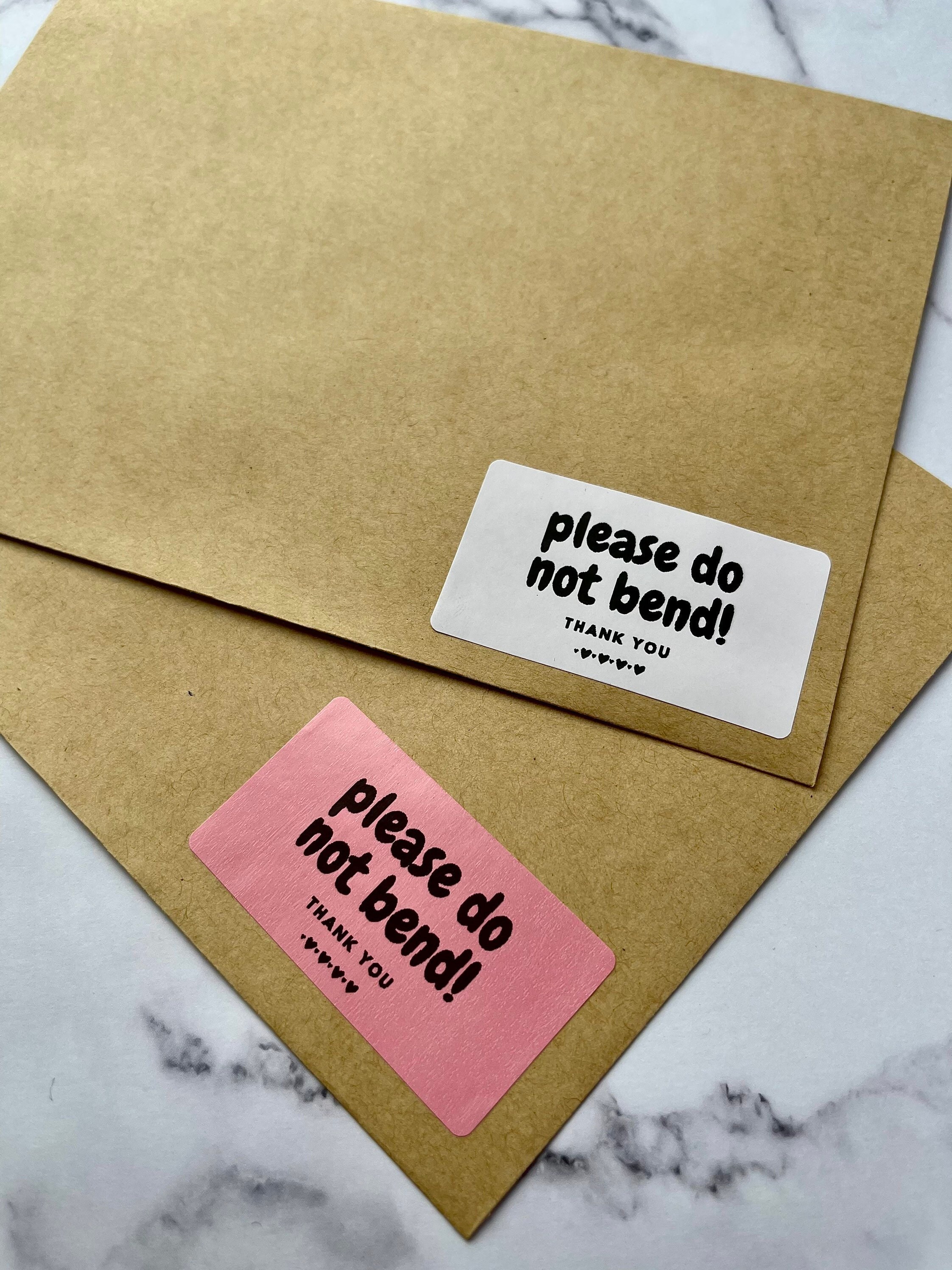 Please Do Not Bend Fragile Stickers Packaging Labels - Etsy