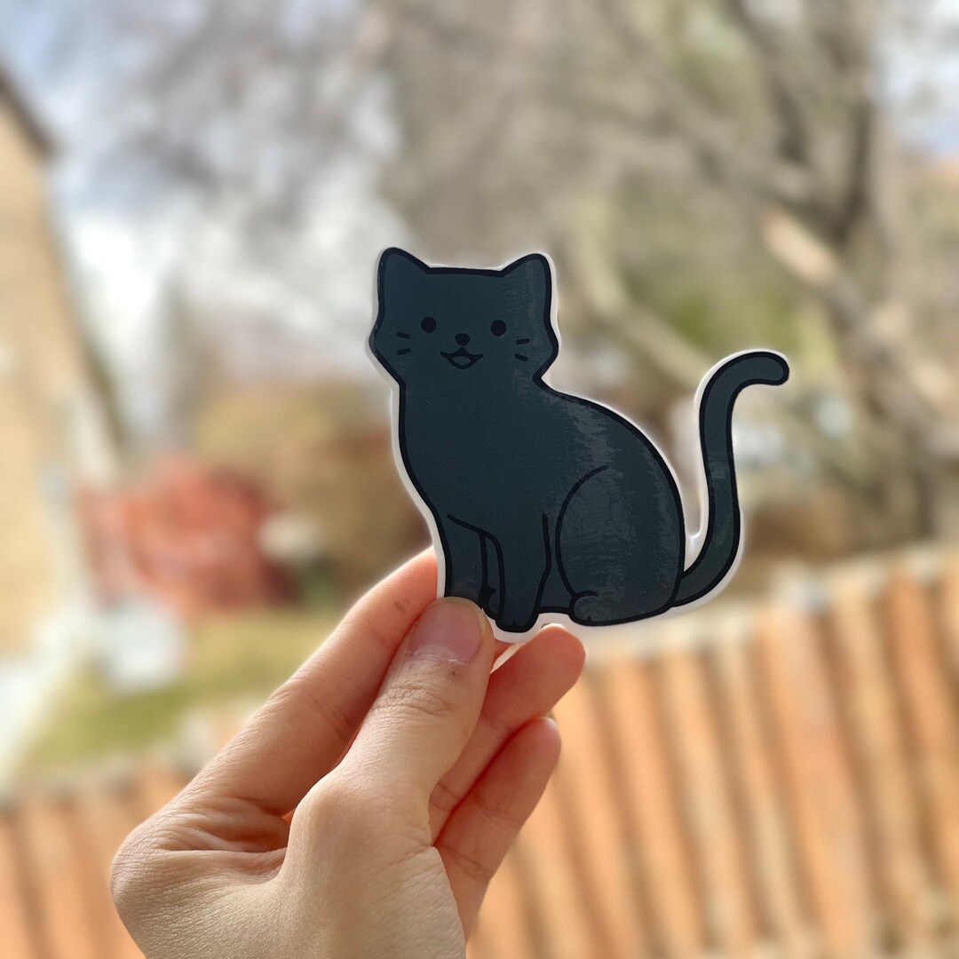 Russian Blue Cat Sticker Waterproof Stickers Cat Stickers - Etsy