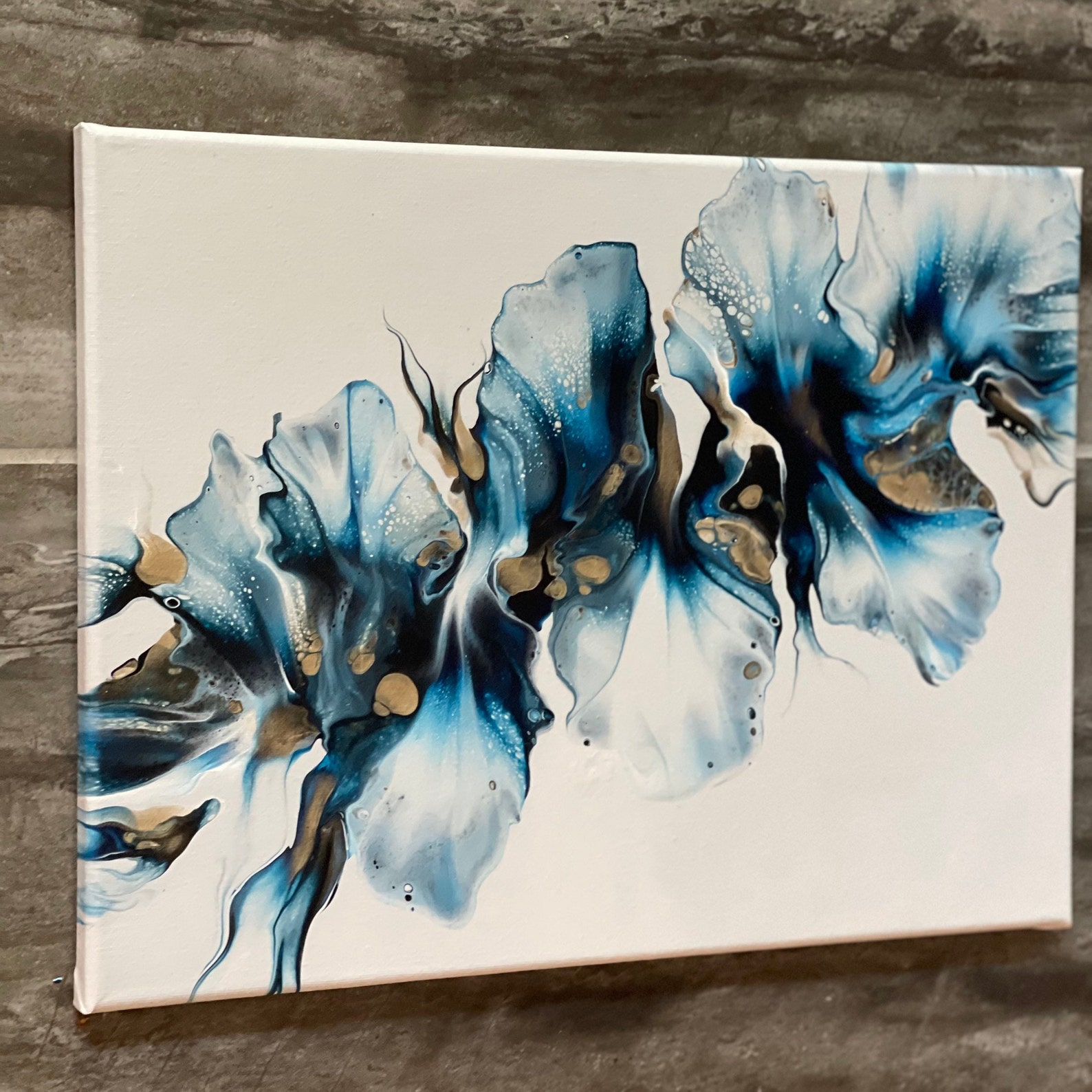 Original Acrylic Pour Painting Fluid Art Abstract Wall Art - Etsy