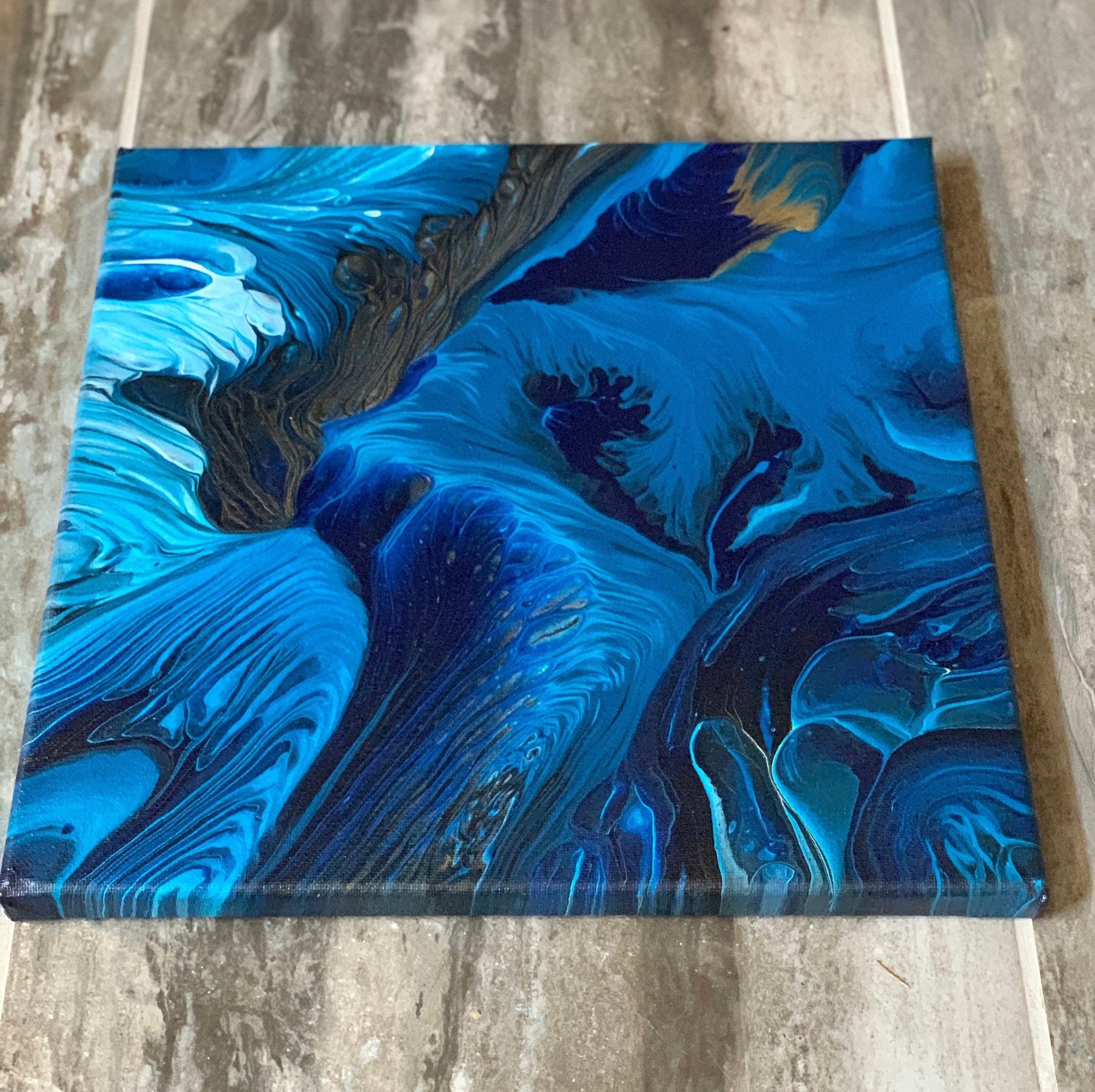 Original Acrylic Pour Painting Fluid Art Abstract Wall Art - Etsy