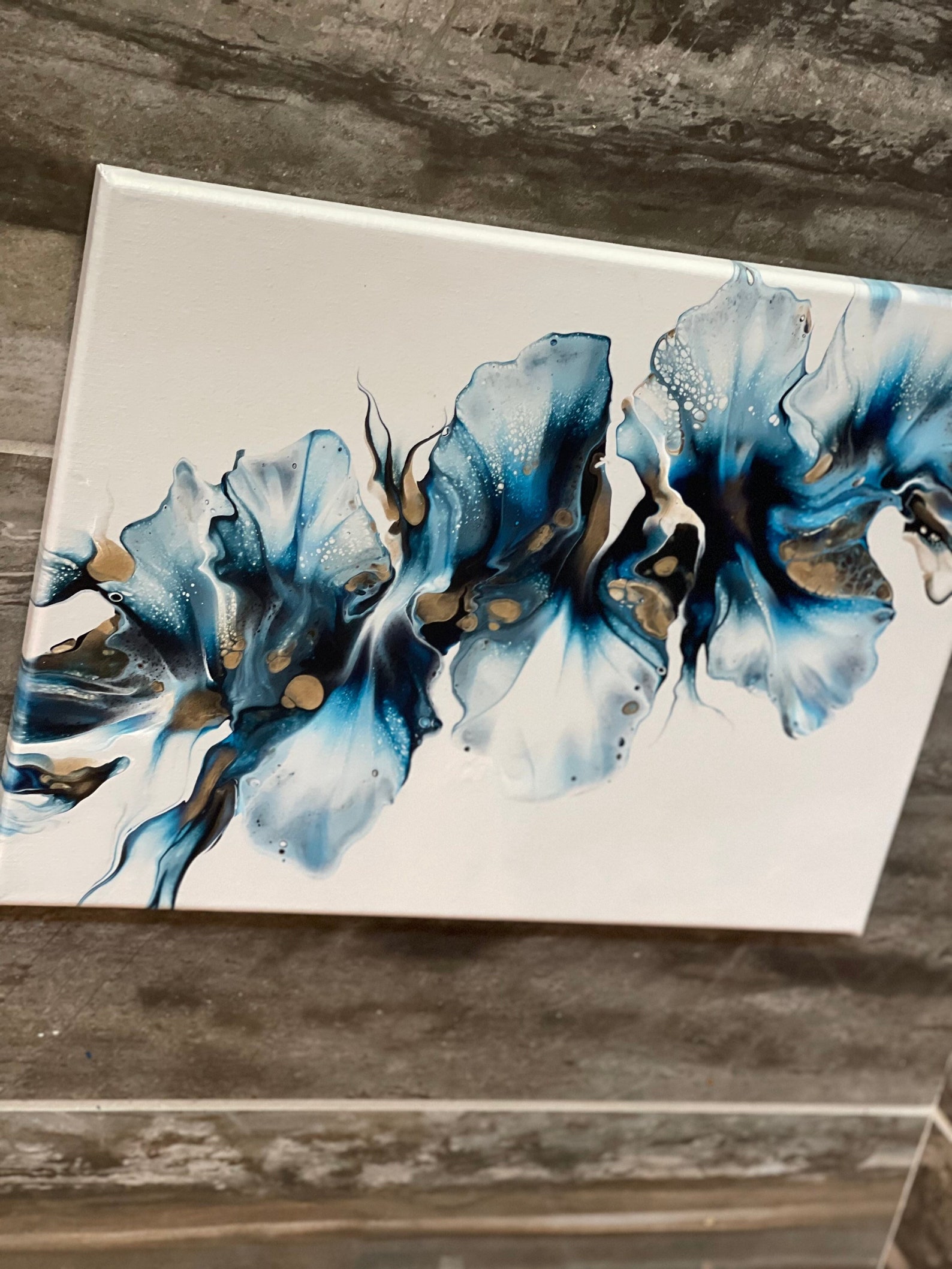 Original Acrylic Pour Painting Fluid Art Abstract Wall Art - Etsy