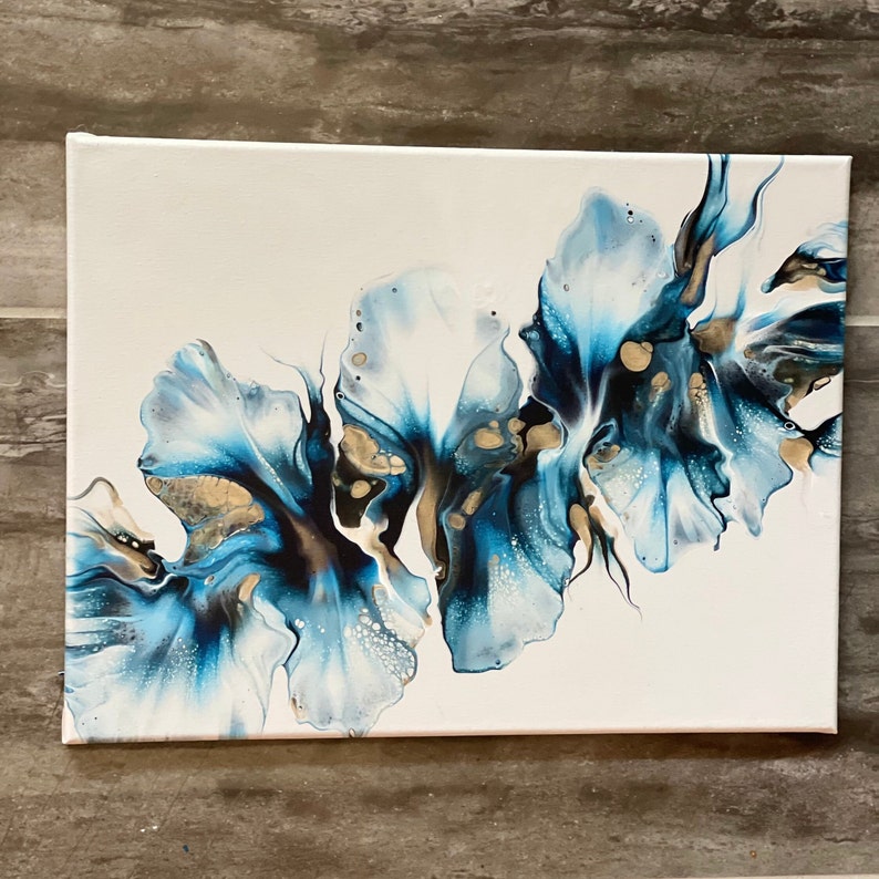 Original Acrylic Pour Painting Fluid Art Abstract Wall Art - Etsy