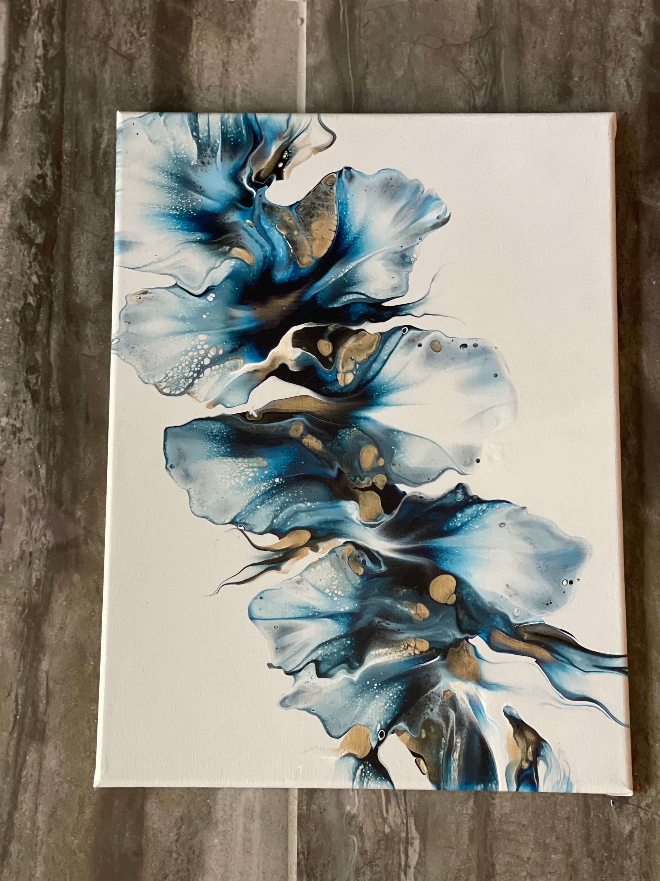 Original Acrylic Pour Painting Fluid Art Abstract Wall Art - Etsy