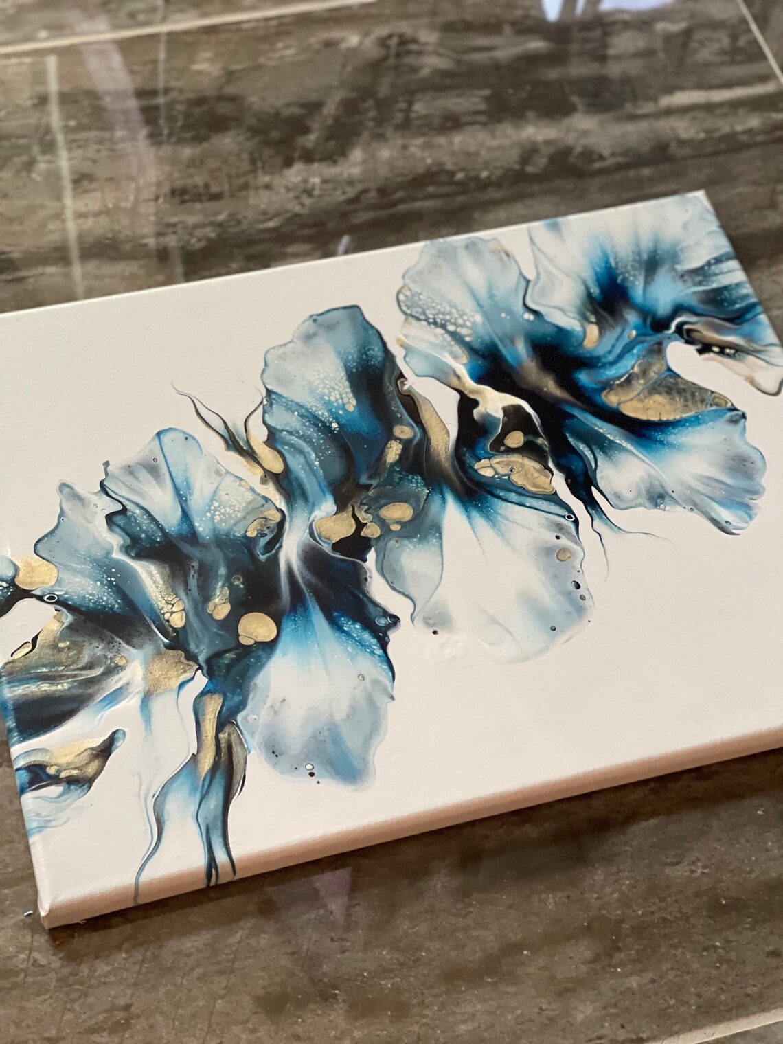 Original Acrylic Pour Painting Fluid Art Abstract Wall Art - Etsy