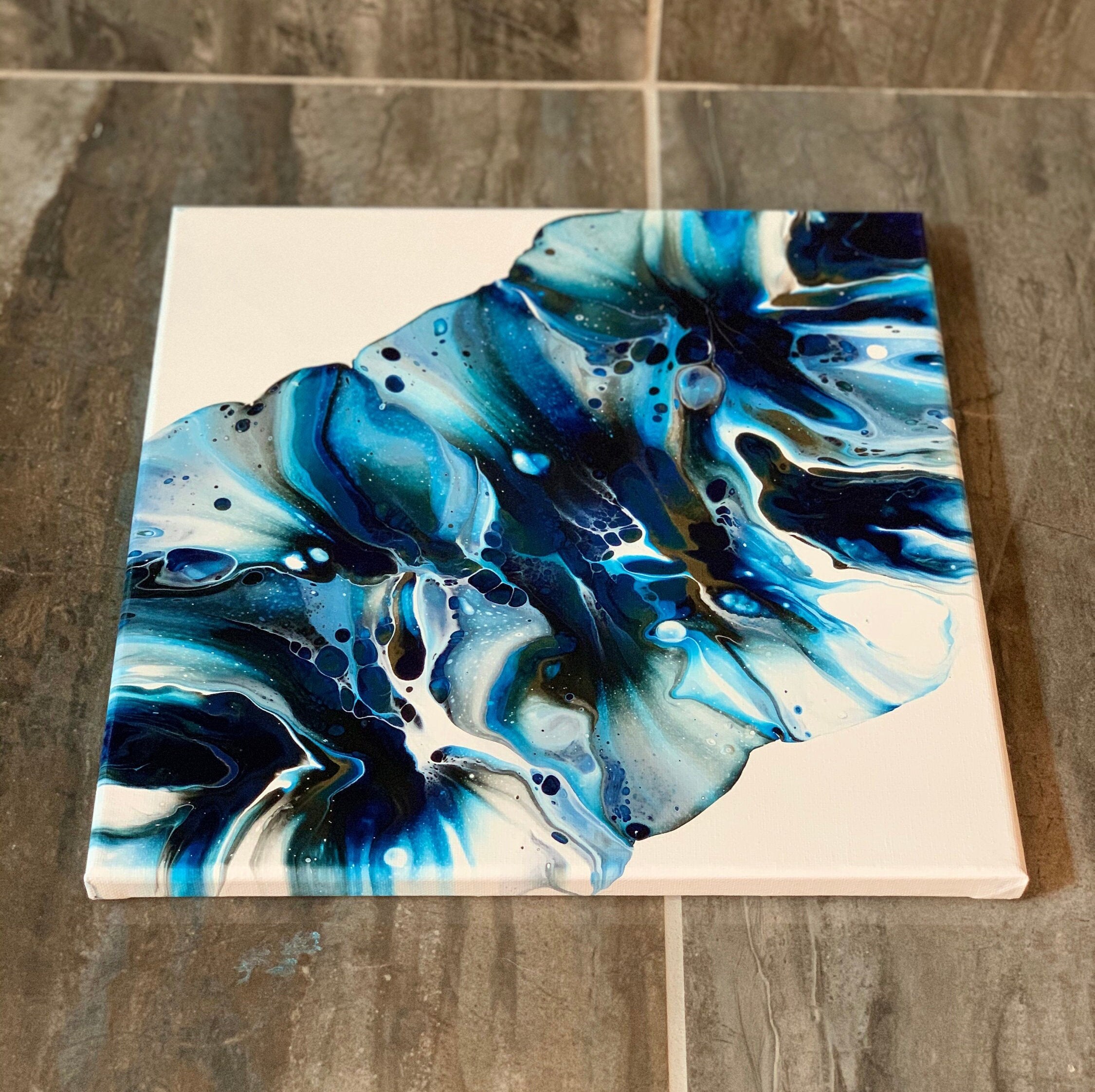 Original Acrylic Pour Painting Acrylic Art & Collectibles Painting etna ...