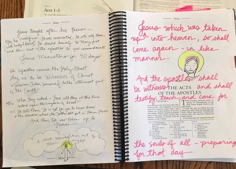 New Testament Wide Margin Spiral-bound Scriptures LDS-KJV - Etsy