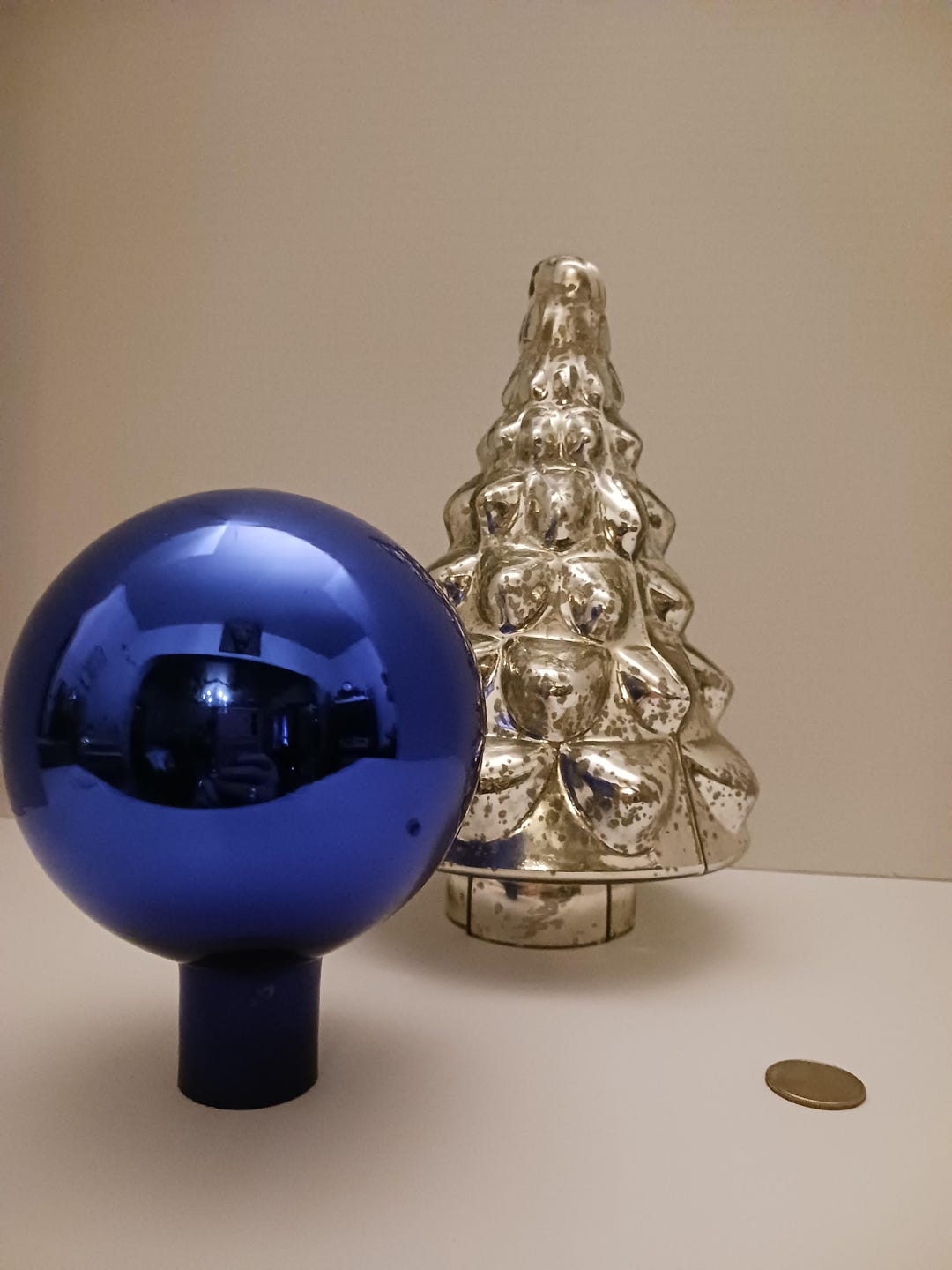 Vintage Cobalt Blue Mercury Tree Topper - Etsy