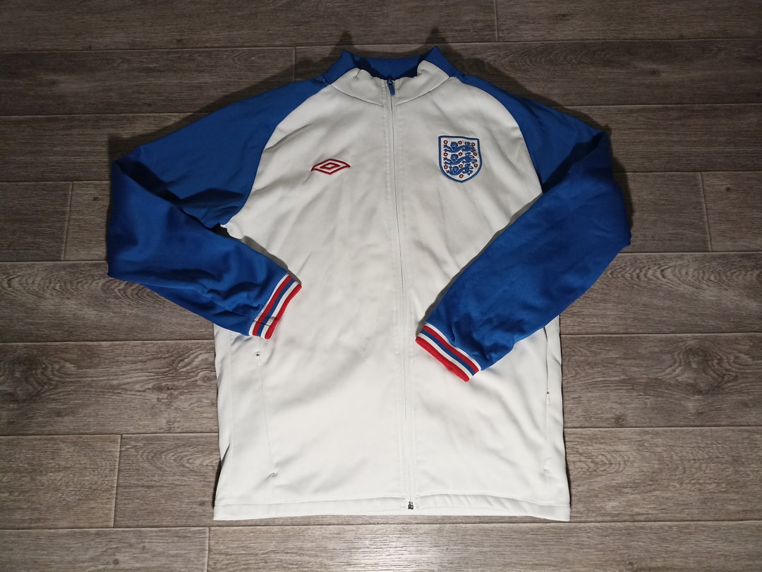 Vintage England National Team Three Lions English Umbro World Cup White ...
