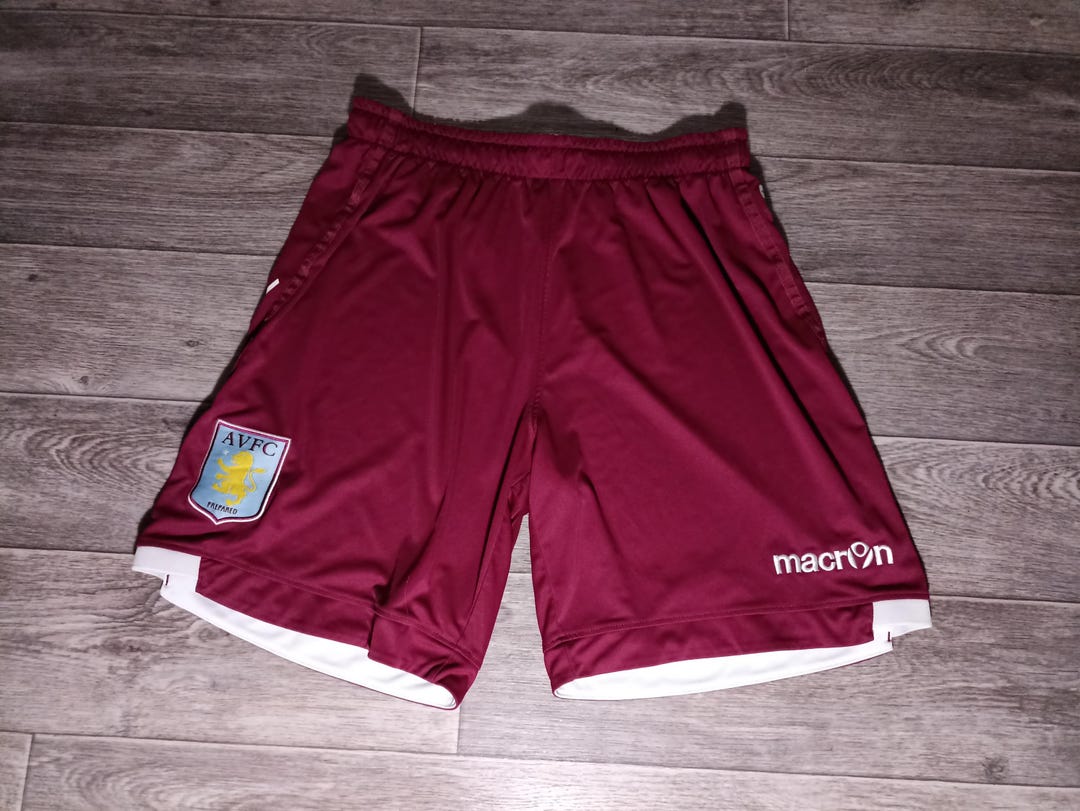 Aston Villa FC AVFC England Macron Burgundy Men's Sports Soccer ...