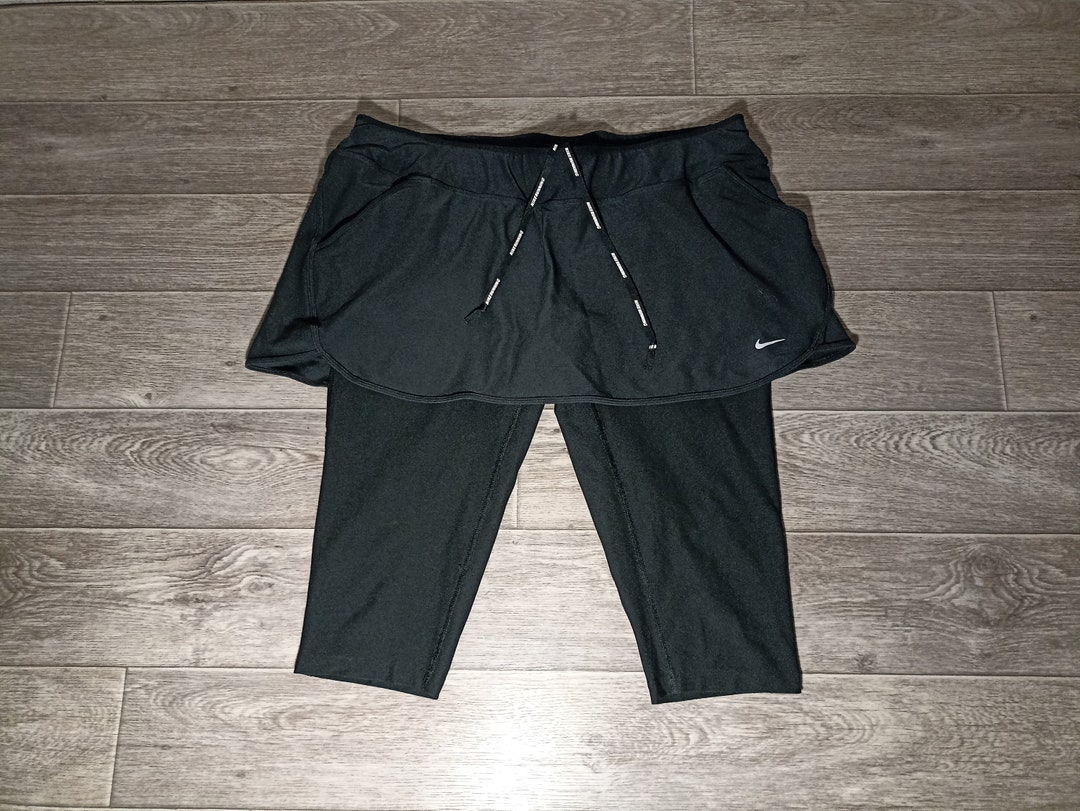 Nike Training Running Gym Sports Women's Ladies Black Skirt With Pants ...