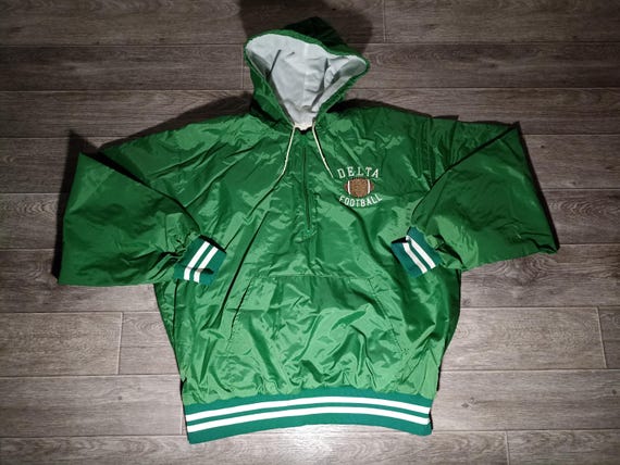 Vintage 1990s Delta football green men's sports train… - Gem