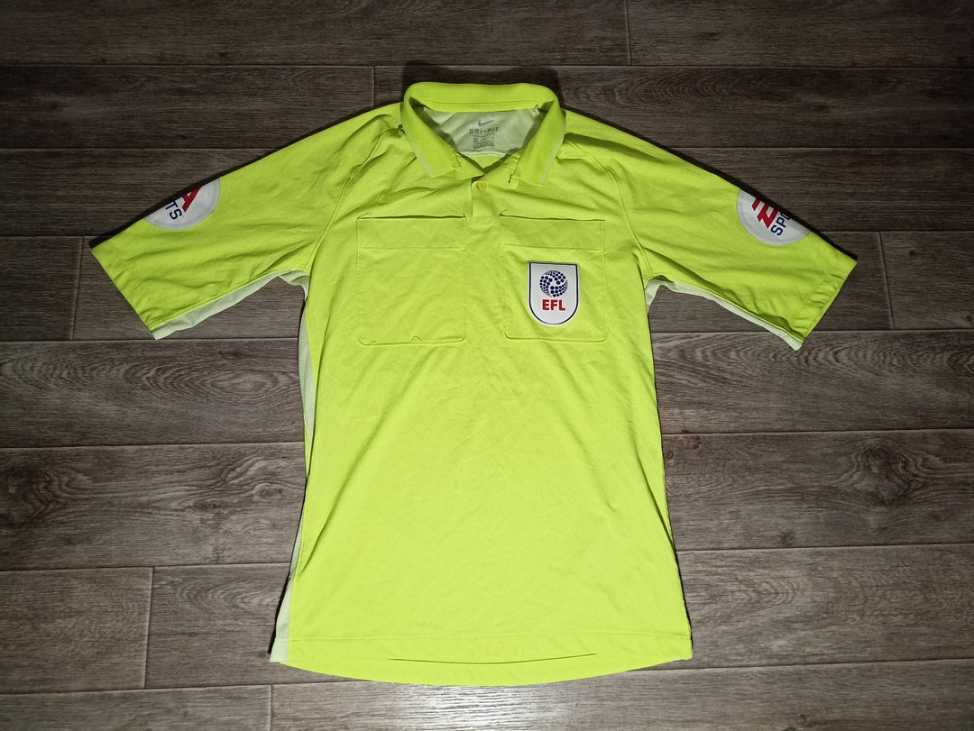 Nike Men's Referee Light Green Polo Training Football Soccer Sports ...