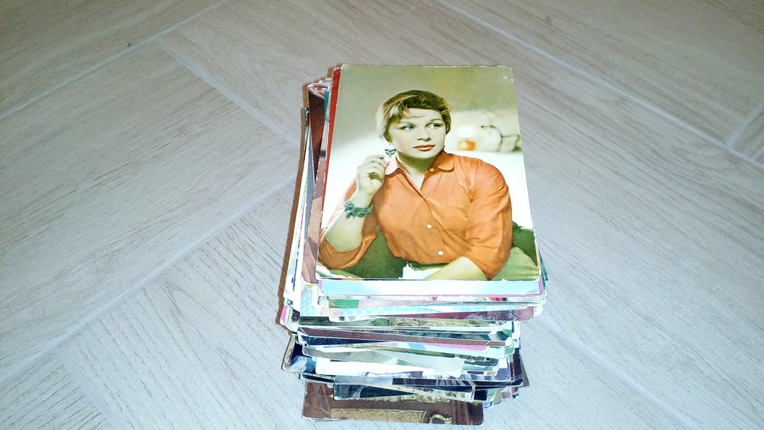 Vintage USSR Film Actors Actress - Set of 380 Postcards - Big ...