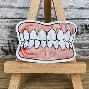 Marbled Gums Denture Sticker Dental Hygienist Dental - Etsy