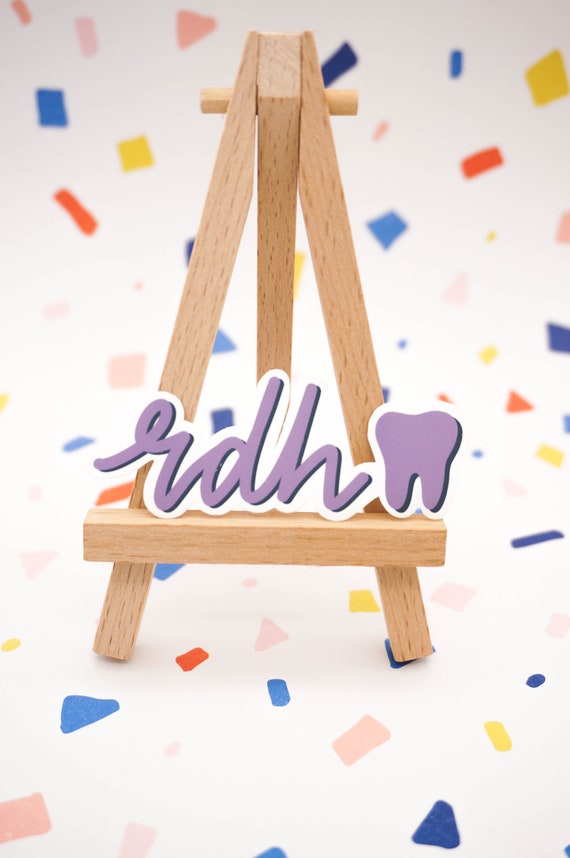 Dental Title Stickers RDH Tooth Sticker RDA Sticker DDS | Etsy