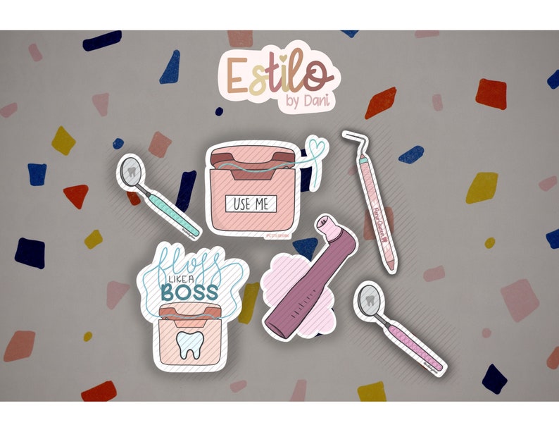Dental Instrument Stickers Dental Sticker Pack Dental - Etsy