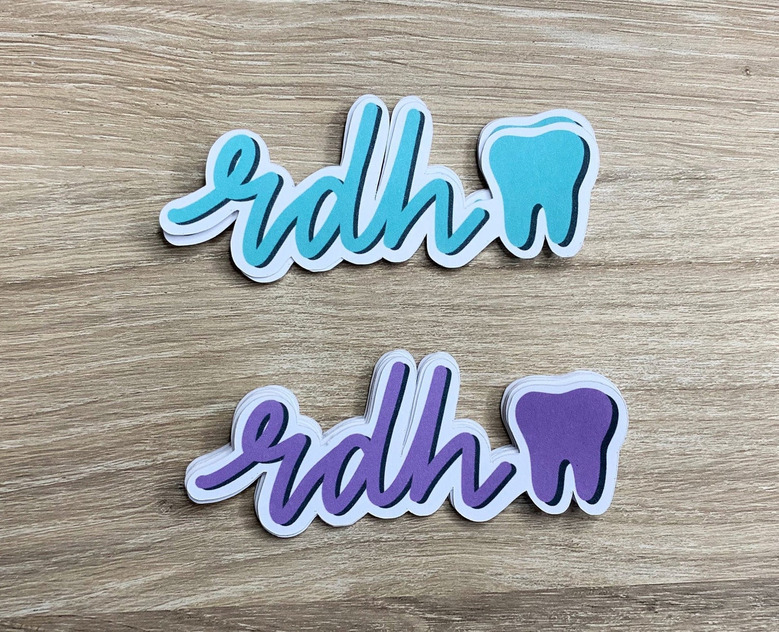 Dental Title Stickers RDH Tooth Sticker RDA Sticker DDS - Etsy
