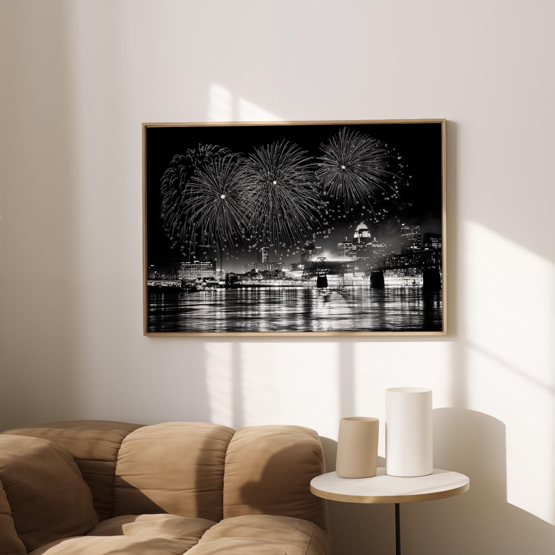 Louisville Kentucky Landscape City Print – Louisville Kentucky Black ...