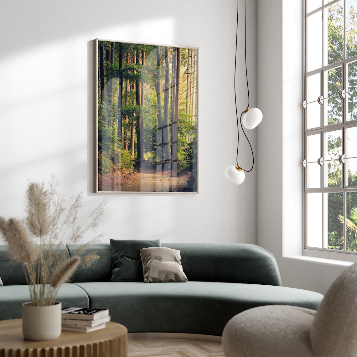 Green Forest Printable Photo Nature Digital Print Rustic - Etsy