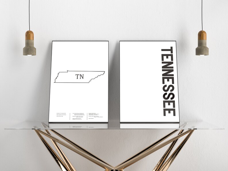 Tennessee State TN Black and White Photo 8 Piece Wall Art - Tennessee 8 ...
