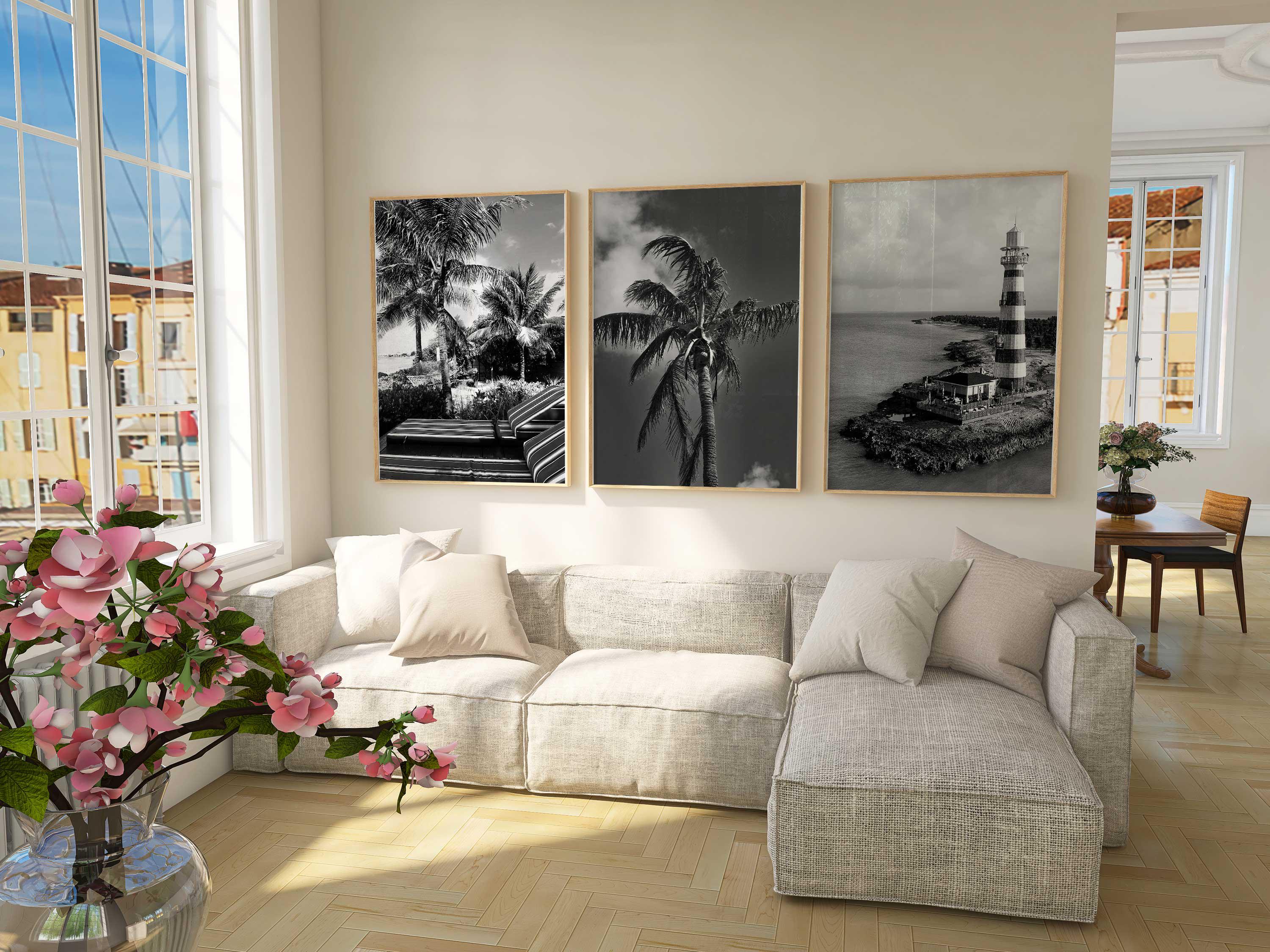 The Bahamas Aesthetic Set of 8 Prints – Nassau the Bahamas Black and ...