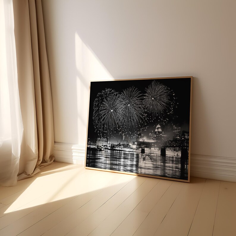 Louisville Kentucky Landscape City Print – Louisville Kentucky Black ...