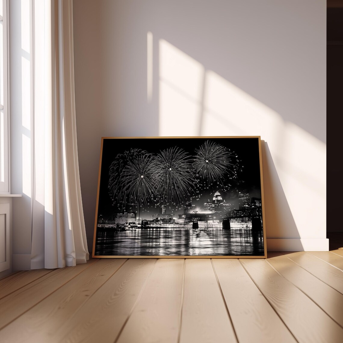 Louisville Kentucky Landscape City Print – Louisville Kentucky Black ...