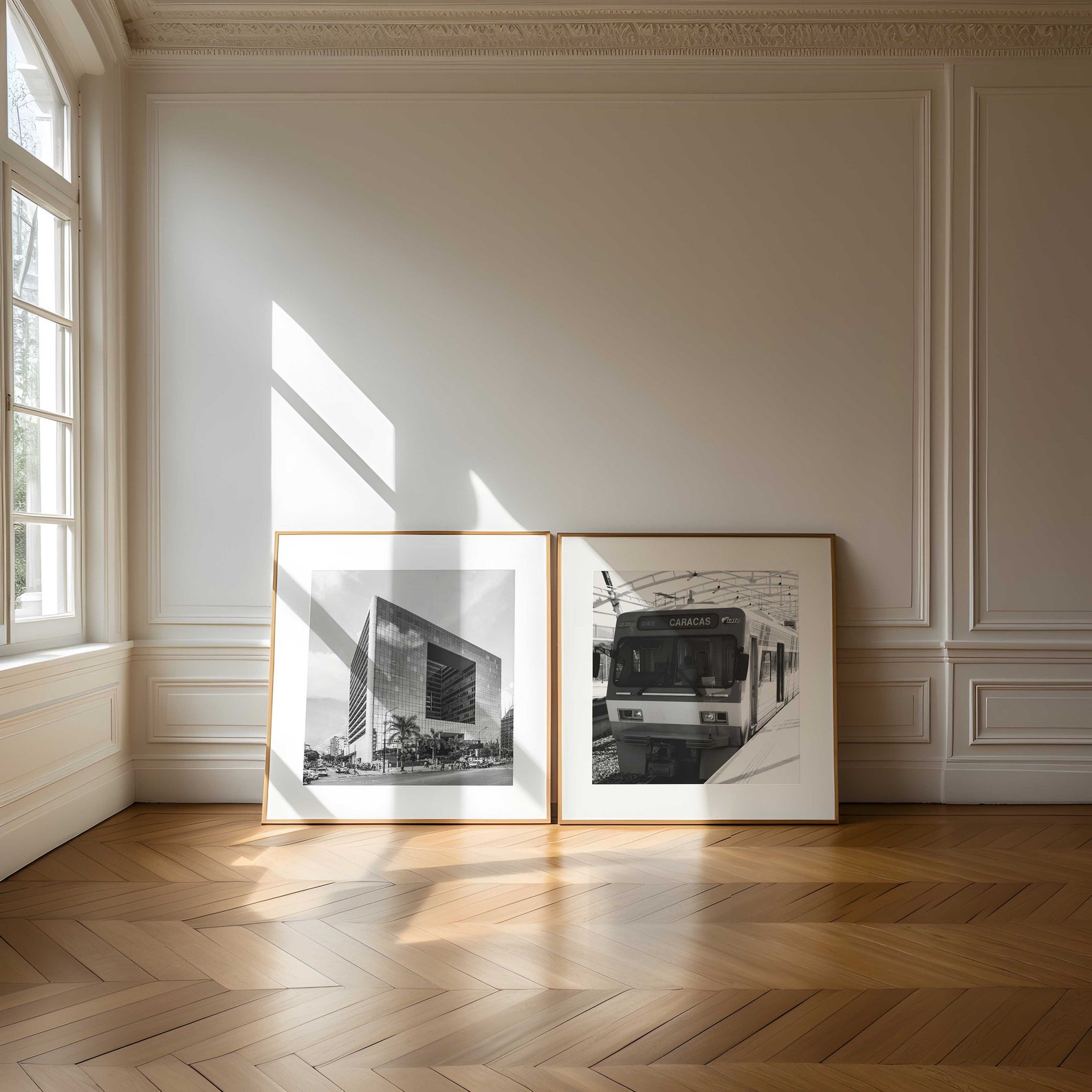 Caracas Venezuela Square Black and White Photograph 6 Piece Wall Art ...