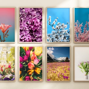 Set of 350 Spring Prints Spring Wall Art Gallery Wall Art Floral Print ...
