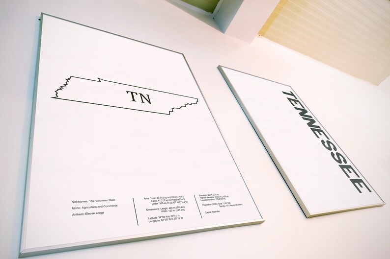 Tennessee State TN Black and White Photo 8 Piece Wall Art Tennessee 8 ...