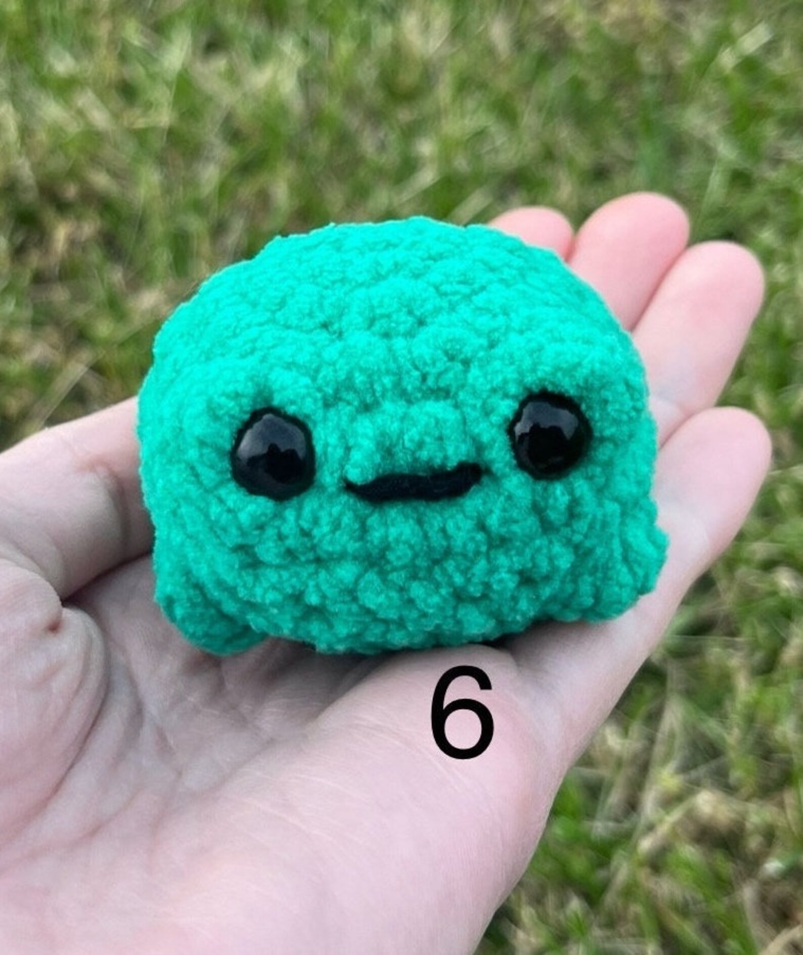 Crochet Frog Plushie Stuffed Plush Froggy Green Mint Small Amigurumi ...