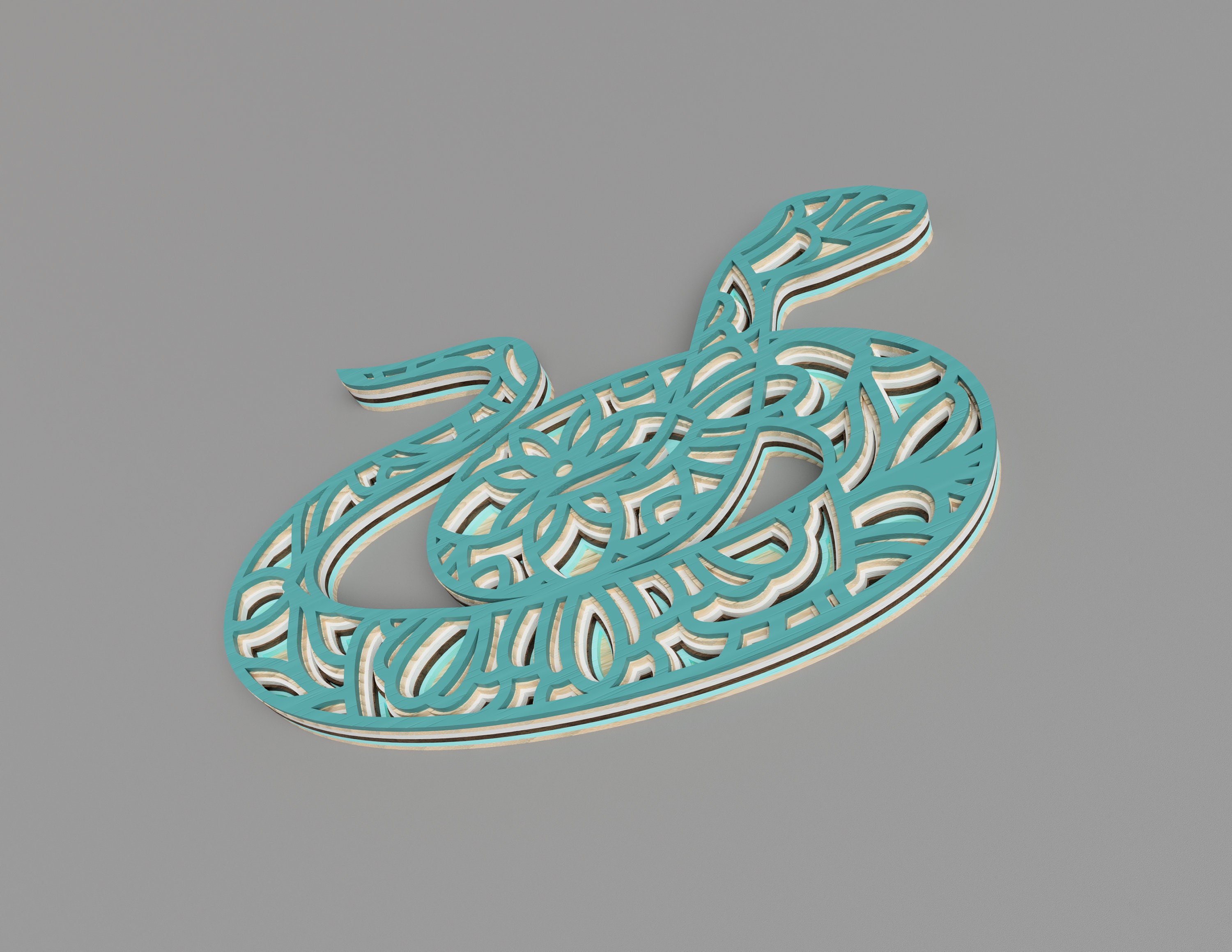Layered Snake Laser Cut File: Vector Art, Wall Decor (SVG, DXF) - Etsy