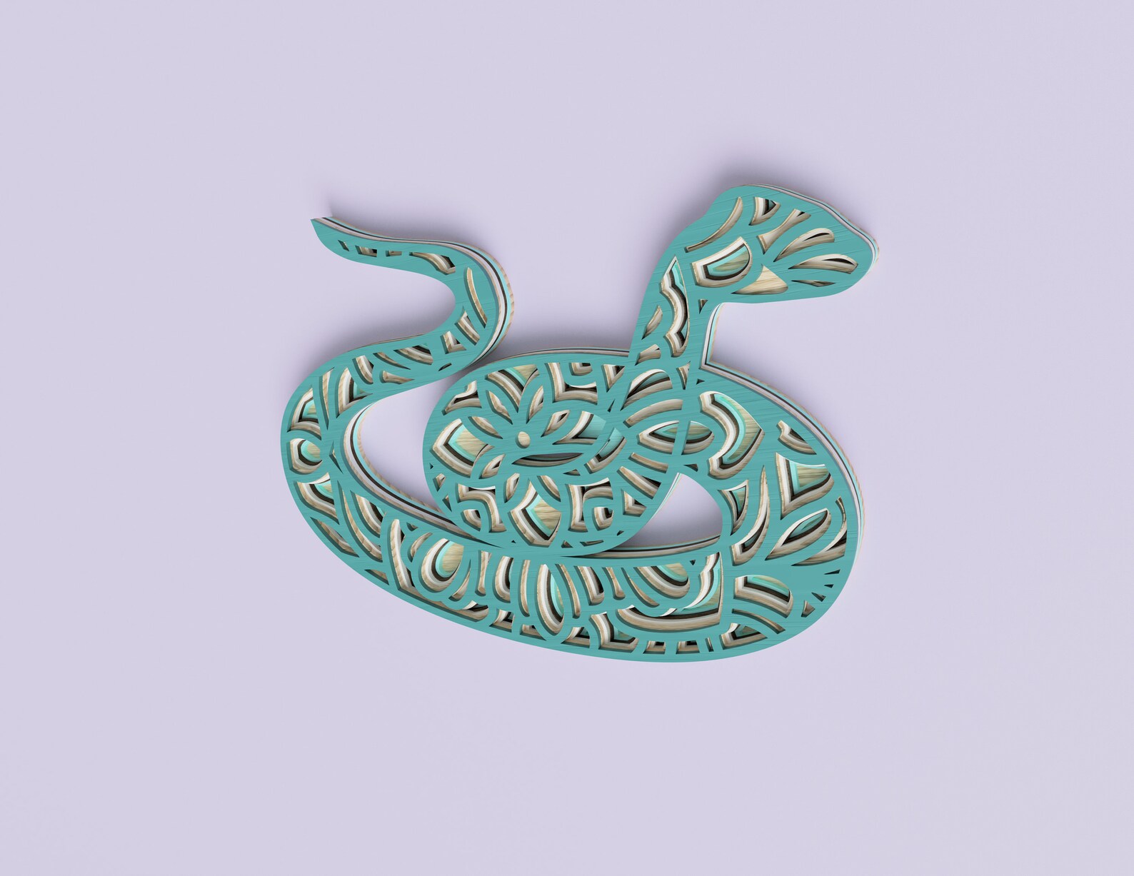 Snake Laser Cut File Layered Svg Vector Design Dxf File for - Etsy Hong ...