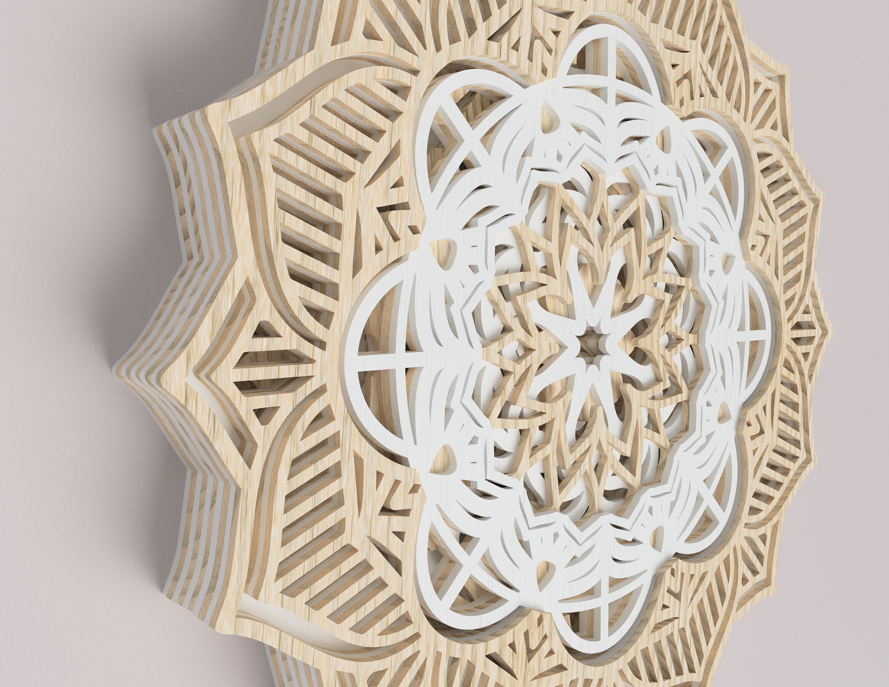 Layered Mandala Laser Cut File: SVG Vector Design (digital Download) - Etsy