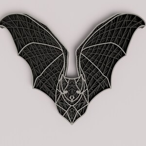 Bat Laser Cut File, Layered Svg, Vector Design, Dxf File for Laser ...