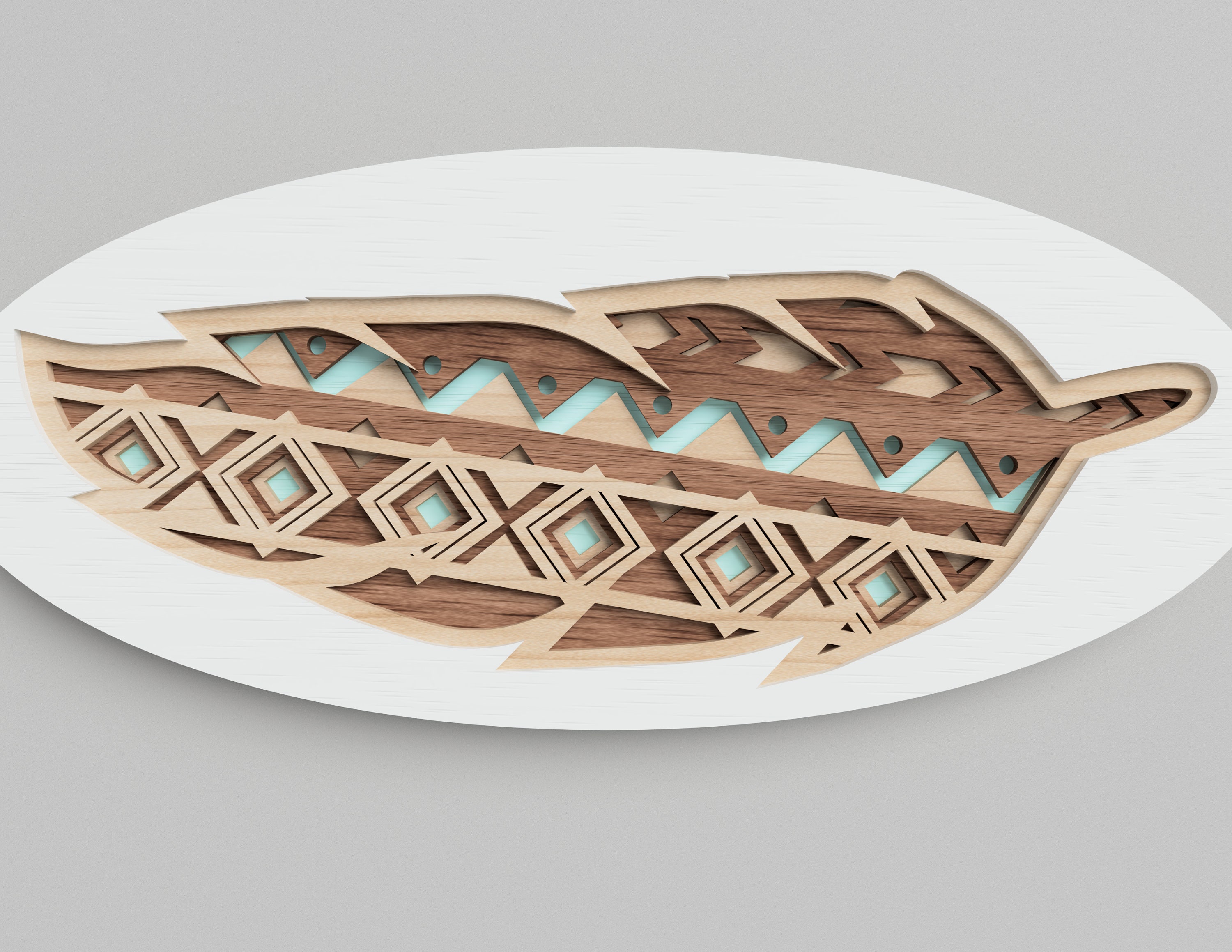 Feather Laser Cut File Feather SVG Feather Vector File Ai - Etsy Canada