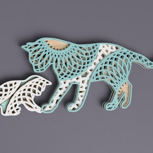 Cat Laser Cut File, Layered Svg, Vector Design, Dxf File for Laser ...