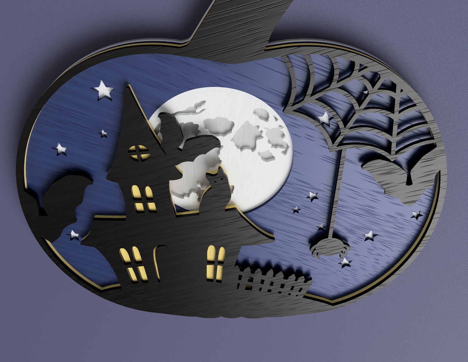 Pumpkin Laser Cut File Layered Svg Vector Design Dxf File - Etsy