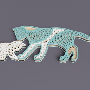 Cat Laser Cut File, Layered Svg, Vector Design, Dxf File for Laser ...