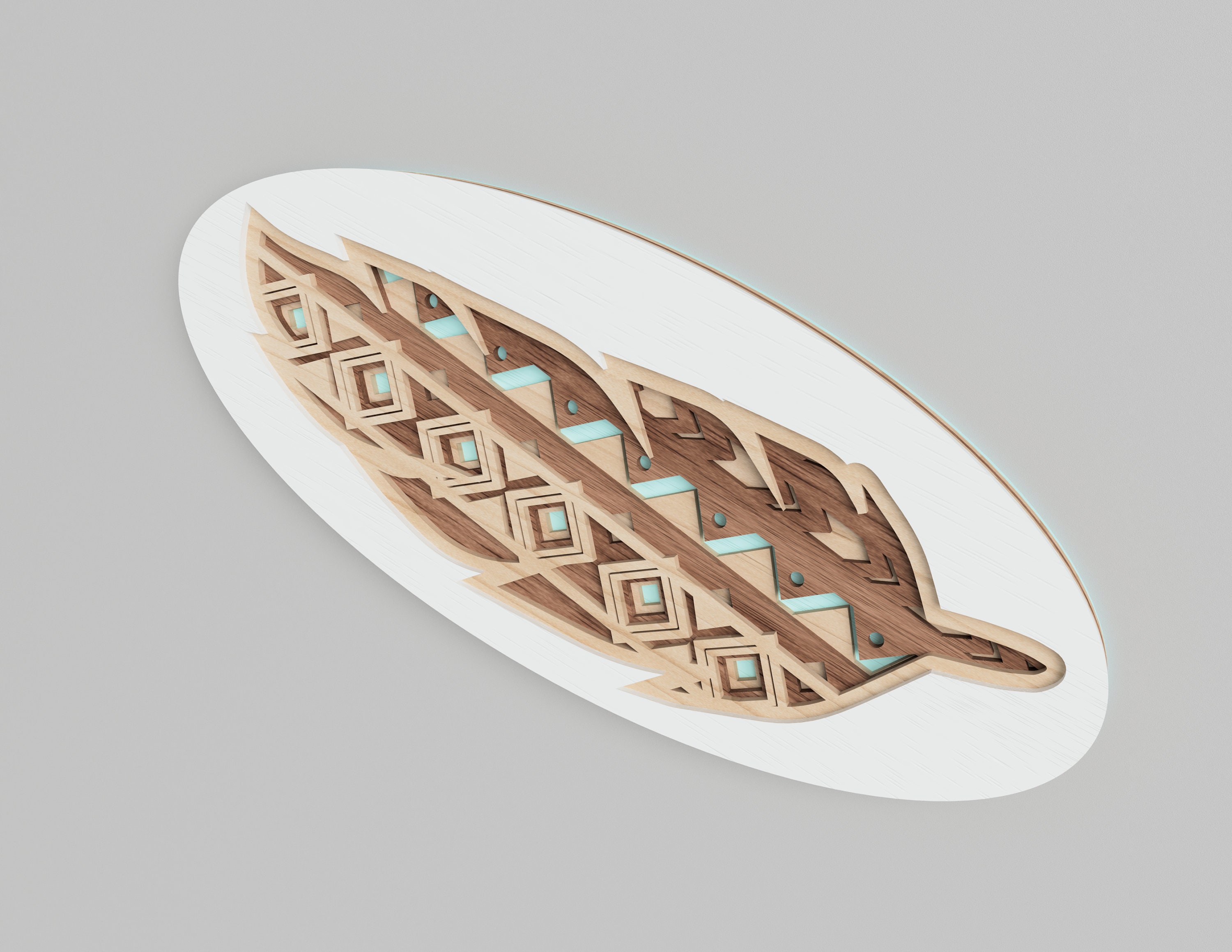 Feather Laser Cut File Feather SVG Feather Vector File Ai - Etsy Canada