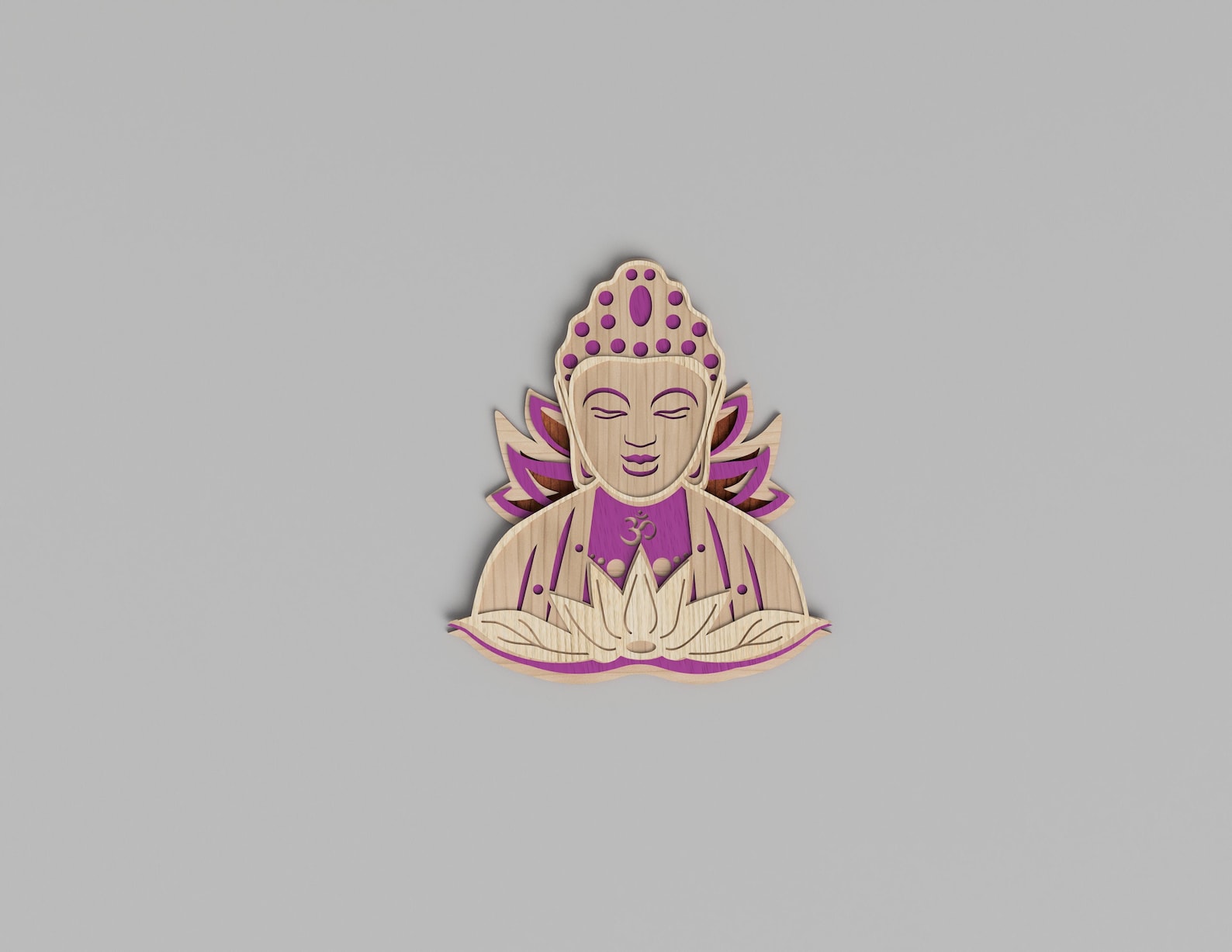 Buddha Laser Cut File Layered Svg Vector Design Dxf File - Etsy