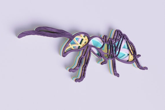 Ant Laser Cut File Layered Svg Vector Design Dxf File for | Etsy